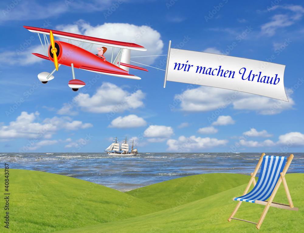 Wir machen Urlaub Stock-Foto | Adobe Stock