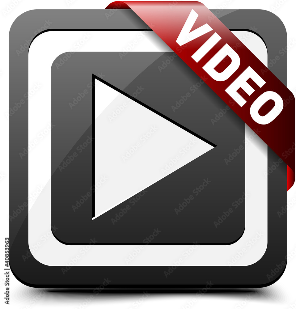 Video button Stock Illustration | Adobe Stock
