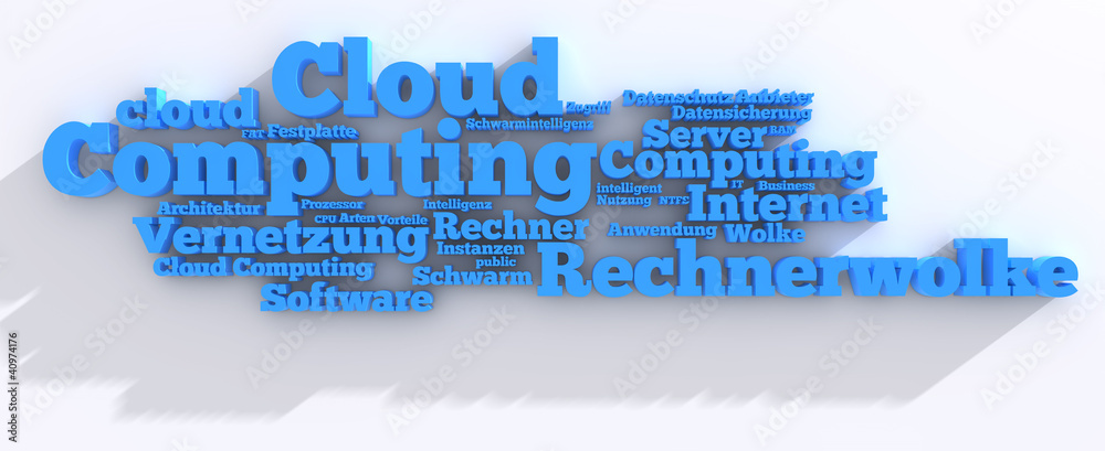 Cloud Computing Tag-Cloud Stock Illustration | Adobe Stock