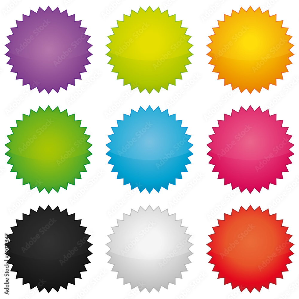 Colorful price tags collection. Stock Vector | Adobe Stock