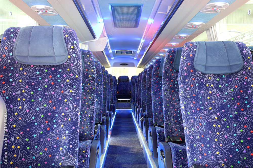 inside of new bus Stock Photo | Adobe Stock