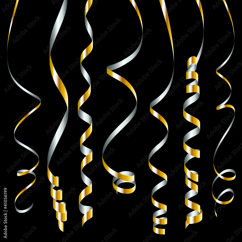 Gold Streamers Background