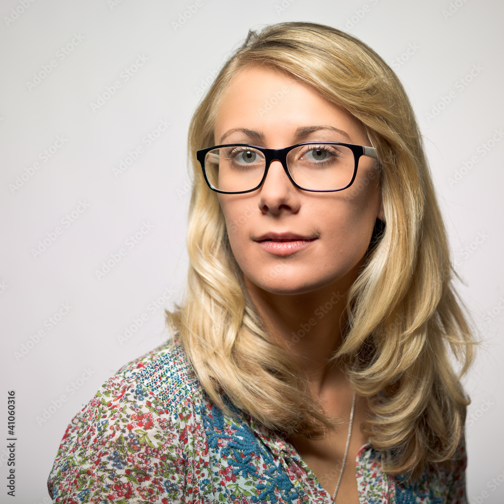 Streberin Stock-Foto | Adobe Stock