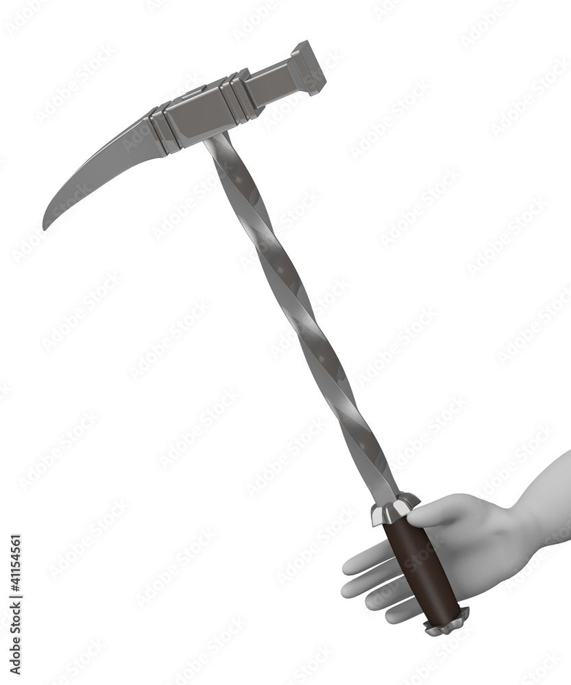 3d render of cartoon character with war hammer Stock Illustration ...