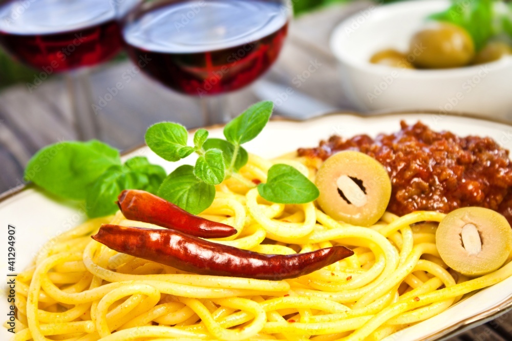 Spaghetti Bolognese Stock Photo | Adobe Stock