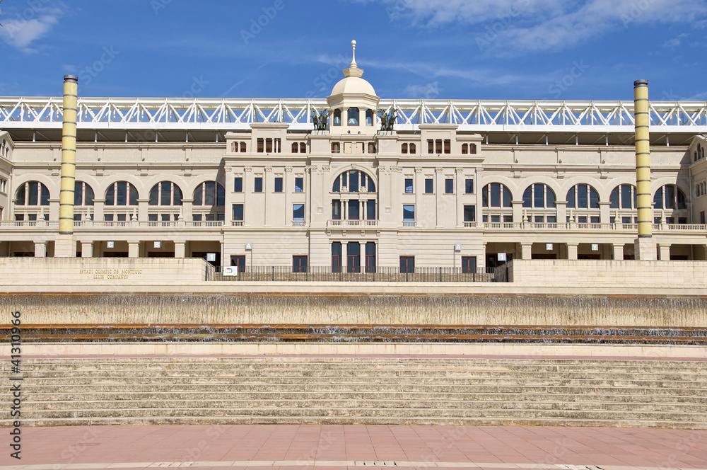 Das Olympia Stadion Estadi Olímpic Lluís Companys in Barcelona Stock ...