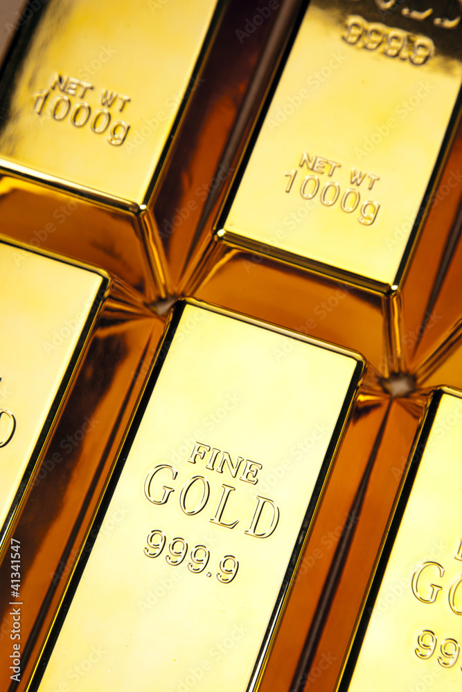 Gold bars photo, studio shots, closeup Stock Photo | Adobe Stock