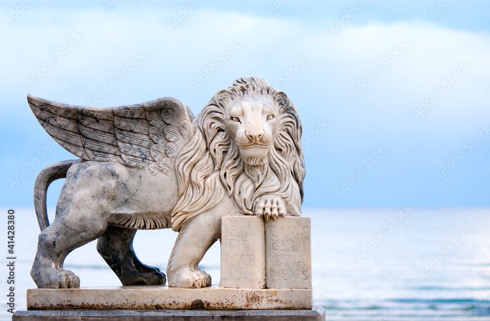 Winged lion statue Stock Photo | Adobe Stock