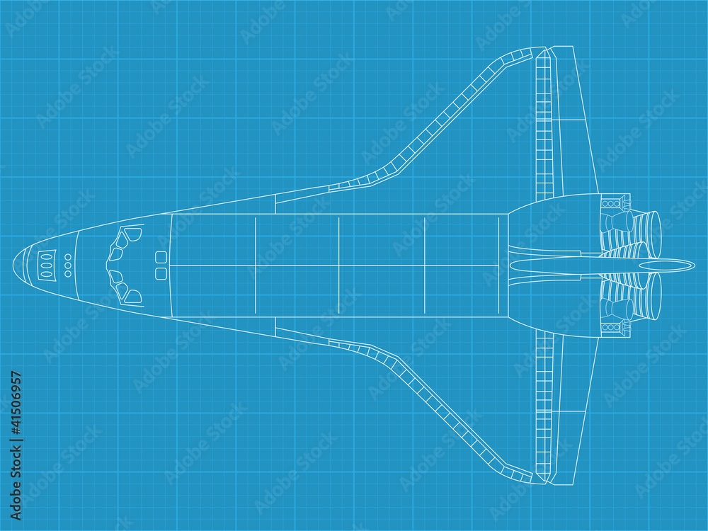 Space Shuttle Paper Model Print Out