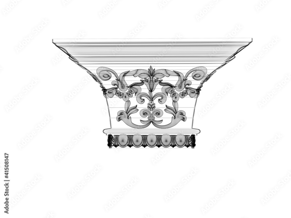 Capitello colonne, ordini e stili Stock Illustration | Adobe Stock