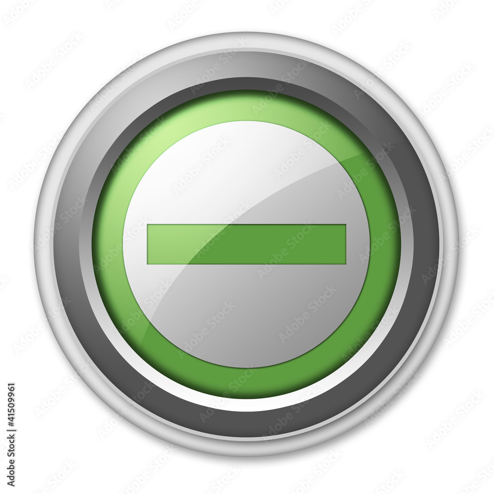 Green 3D Style Button "No Entry" Stock Illustration | Adobe Stock