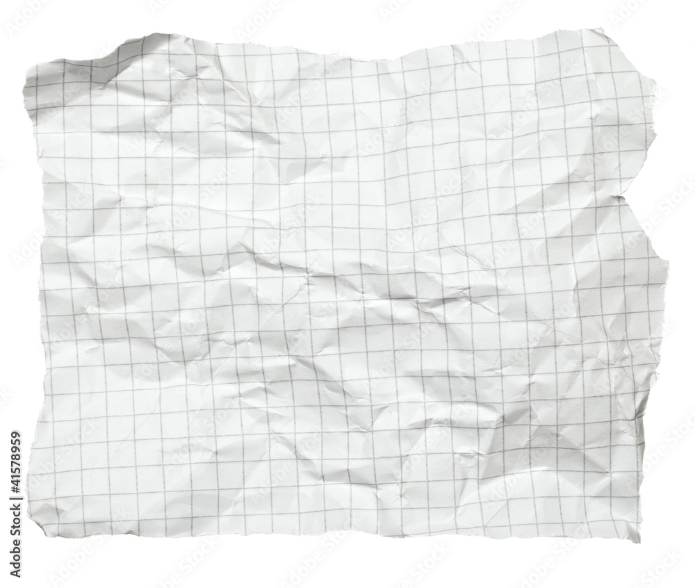white crumpled note paper Stock Photo | Adobe Stock
