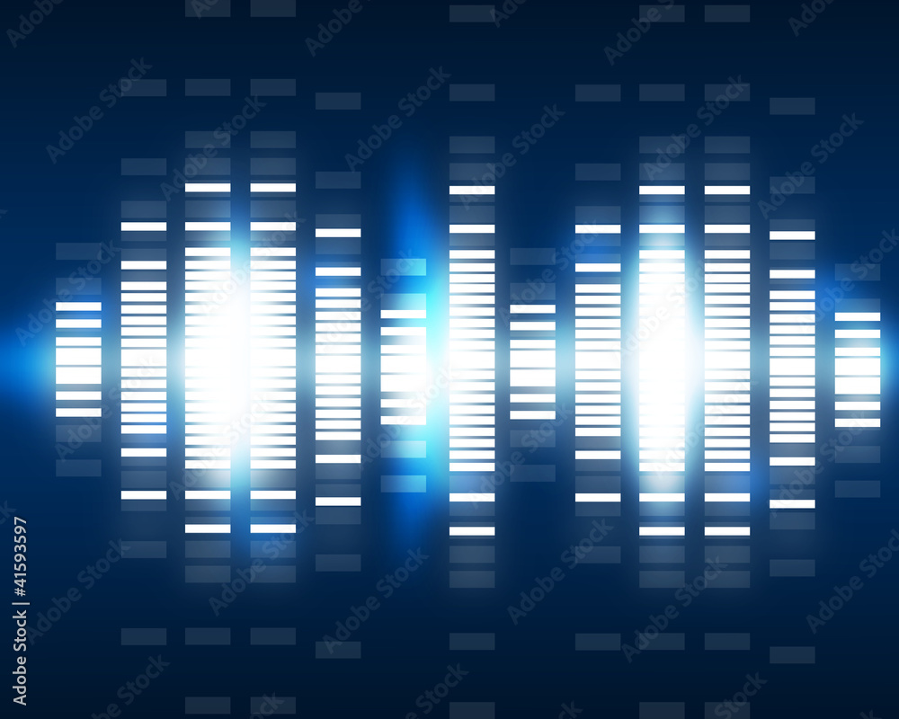 Sound waves set. Music background Stock Illustration | Adobe Stock