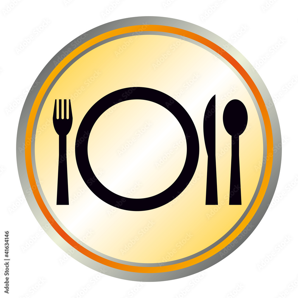 Menü Mittagessen Kantine Restaurant Piktogramm mit QXP9 Datei Stock ...