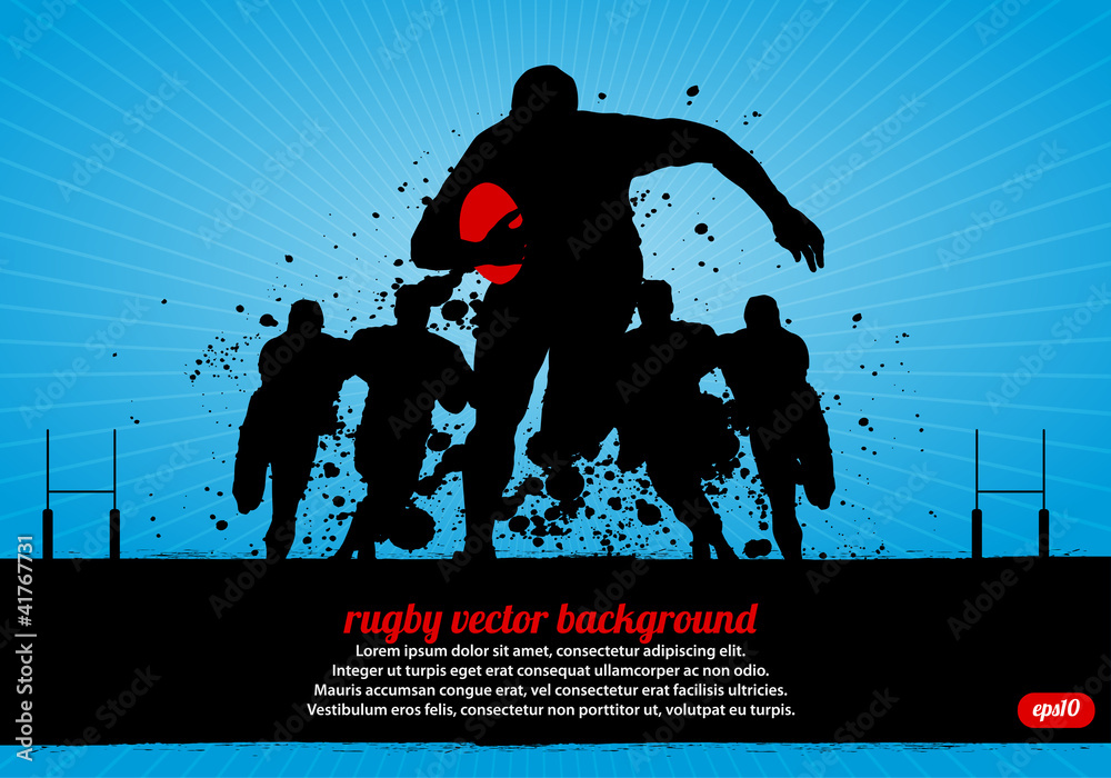 Rugby Poster Stock Vector | Adobe Stock