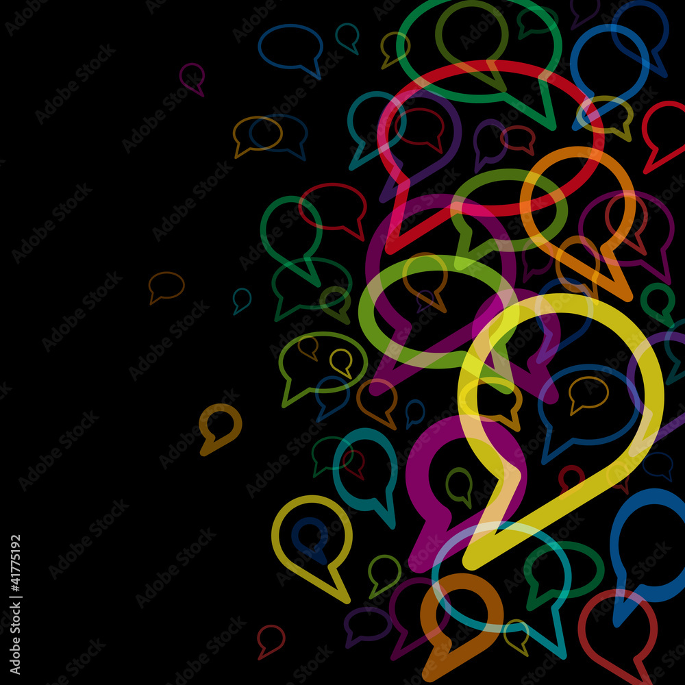 Colour vector speaking background vector de Stock | Adobe Stock