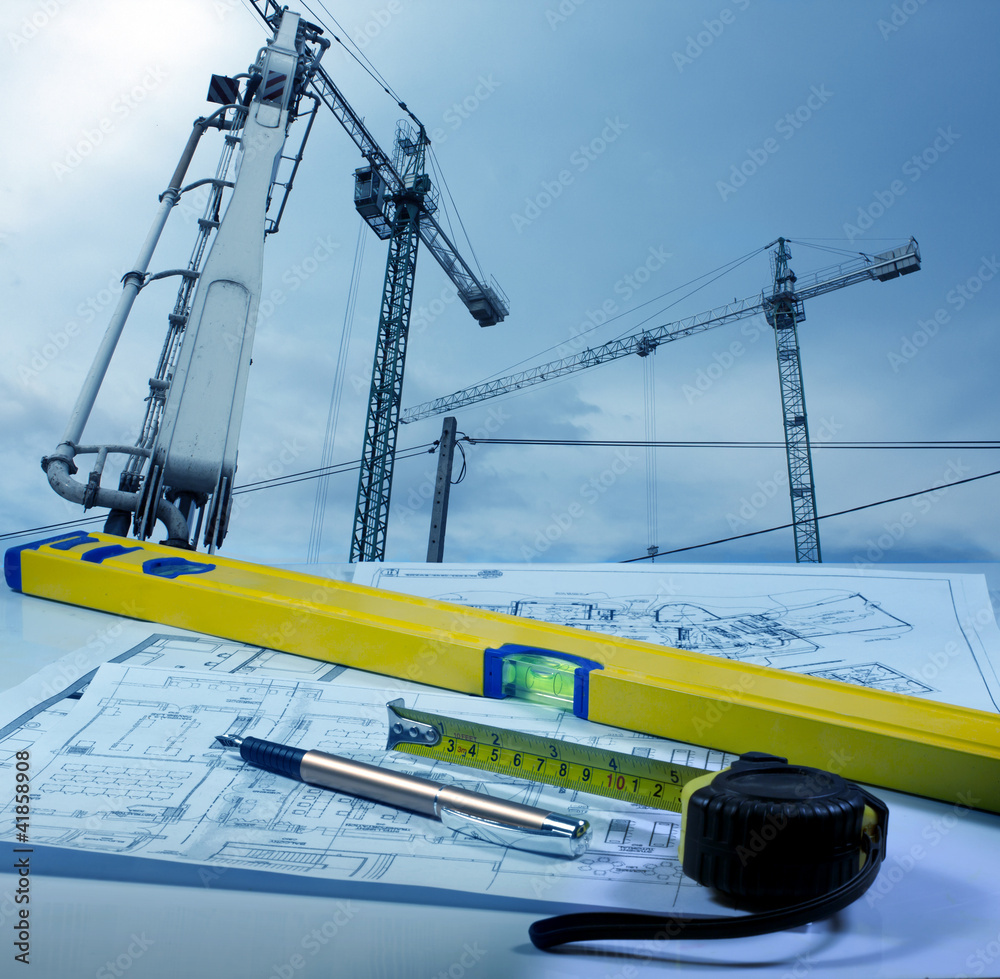 Construction and planning Stock Photo | Adobe Stock