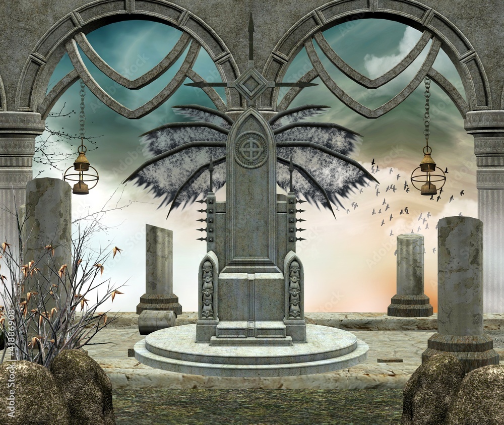 Gothic background Stock Illustration | Adobe Stock