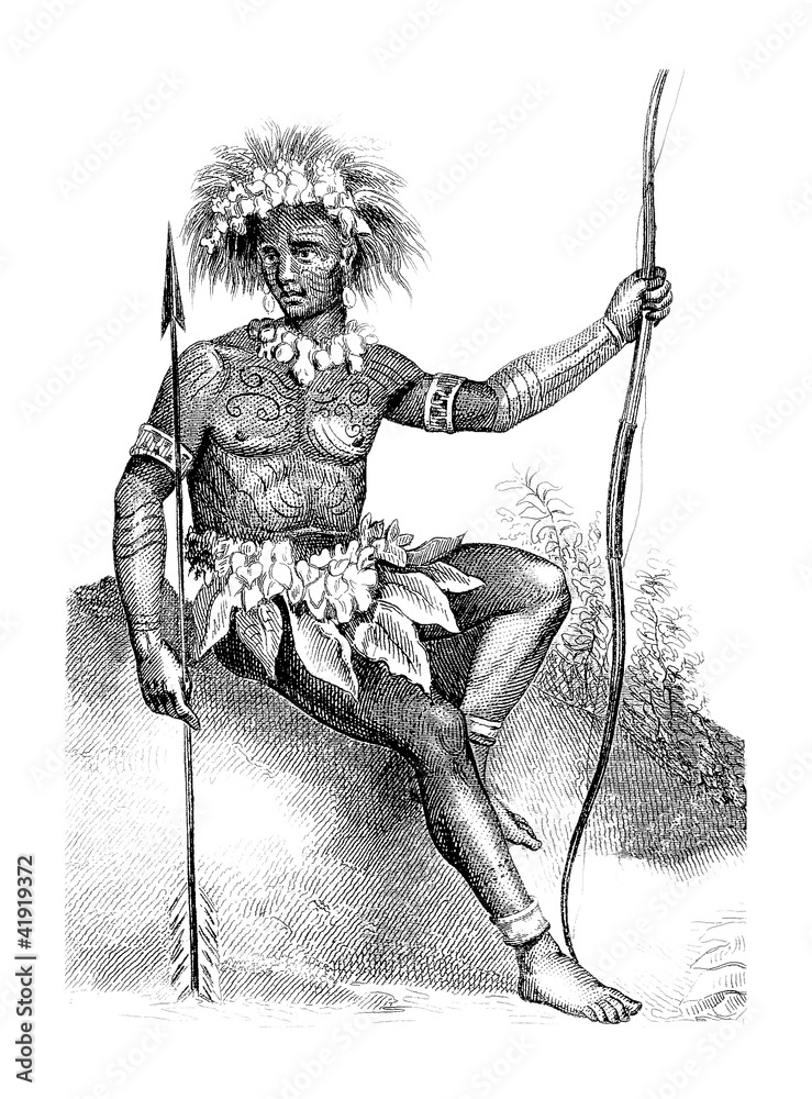 Maori Warrior Drawings
