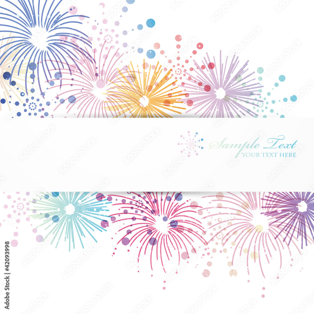 fireworks background Stock Vector | Adobe Stock