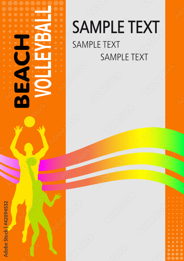 Beachvolleyball - 10 Stock Vector | Adobe Stock