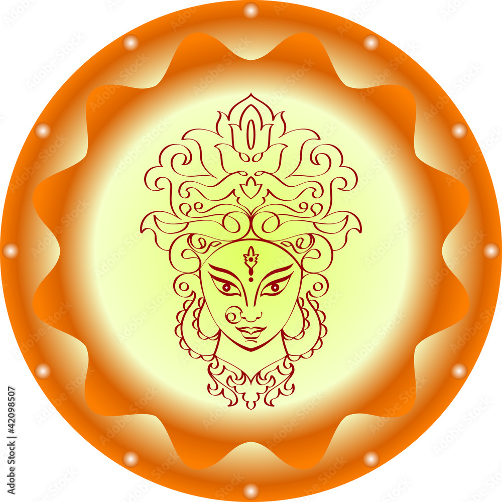 Maa Durga Stock Vector | Adobe Stock