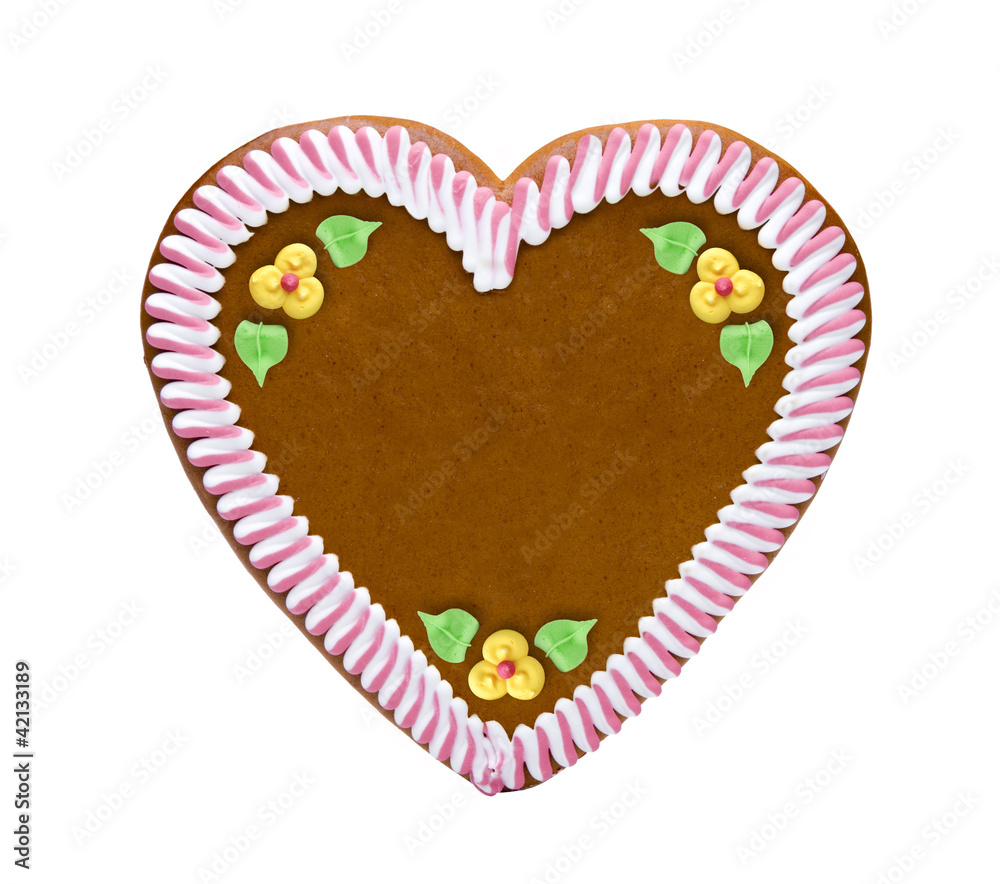 Lebkuchenherz Stock-Foto | Adobe Stock