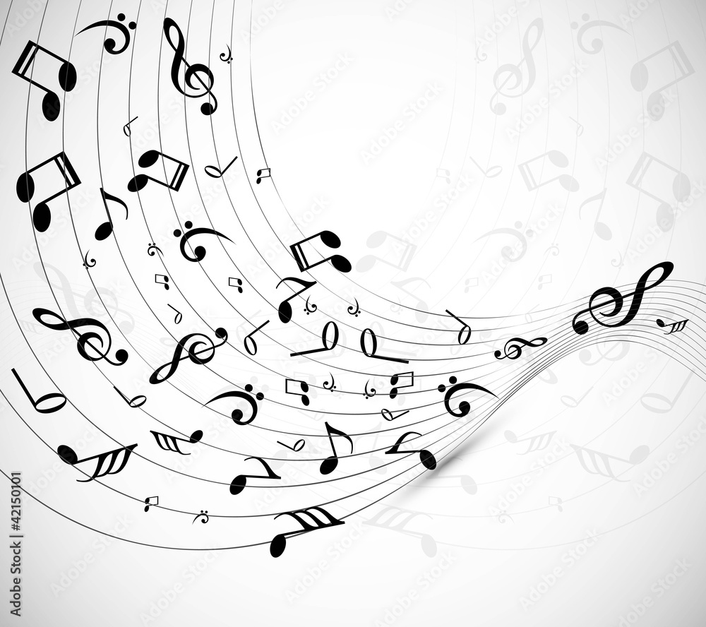 Abstract Music Notes