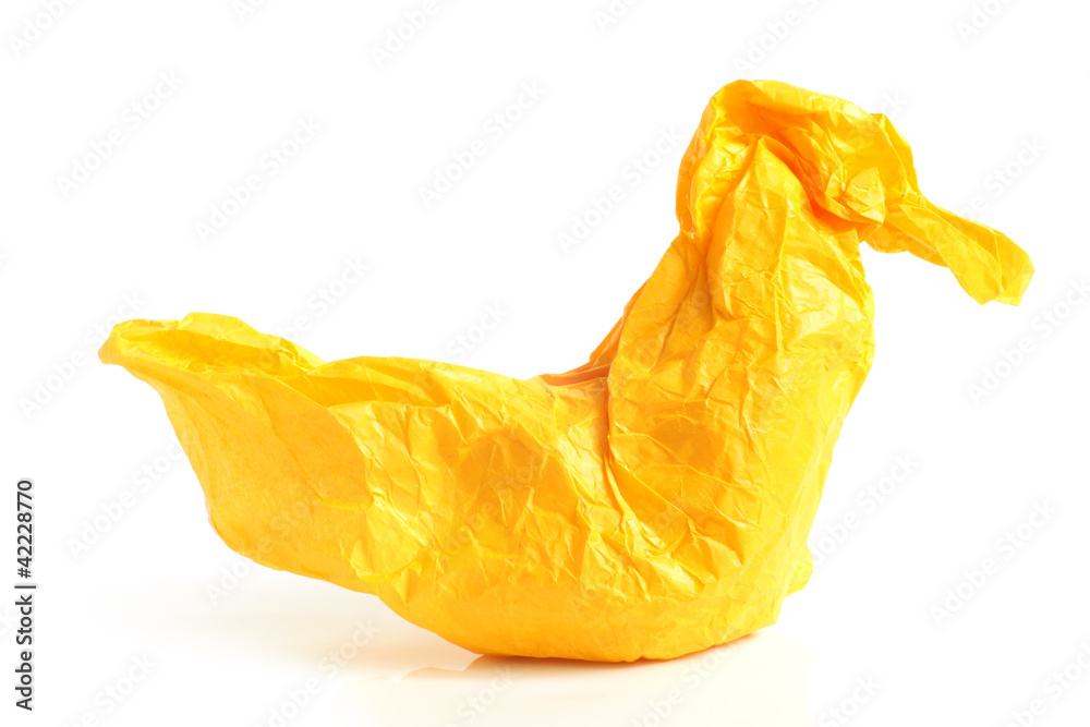 Bird from crumpled paper Stock Photo | Adobe Stock