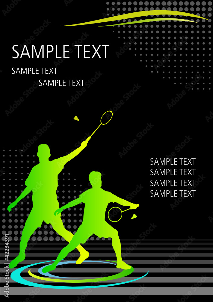 badminton - 17 Stock Vector | Adobe Stock