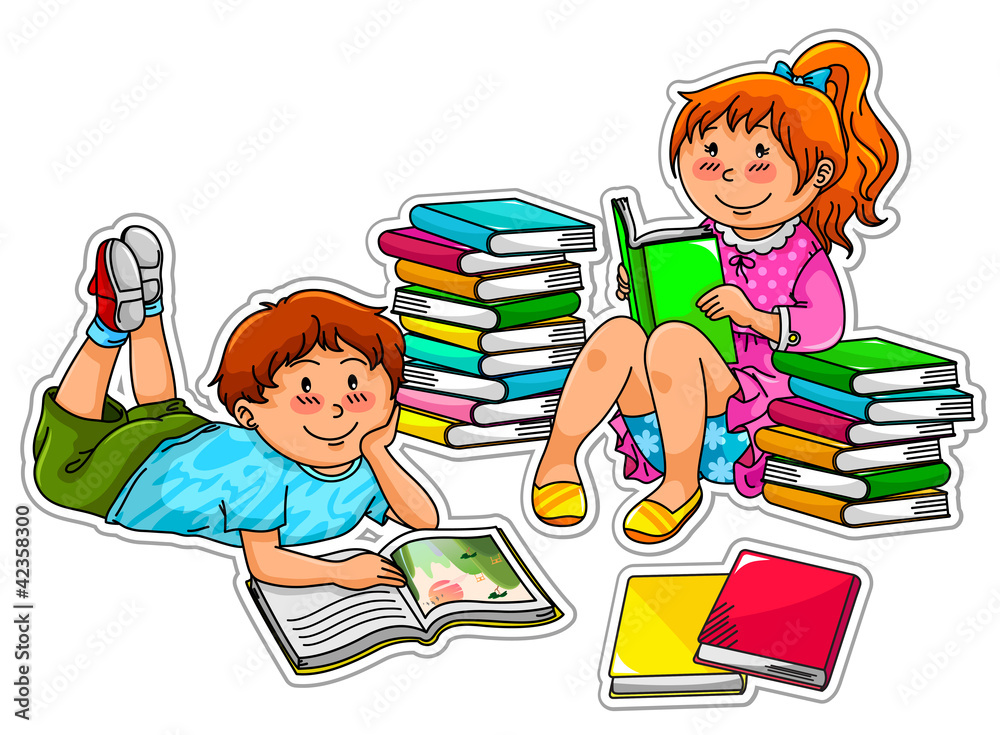 Free Clip Art Children Reading