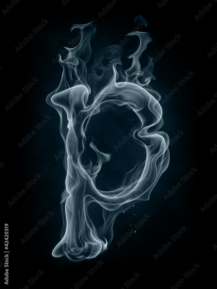Smoke letter Stock Illustration | Adobe Stock