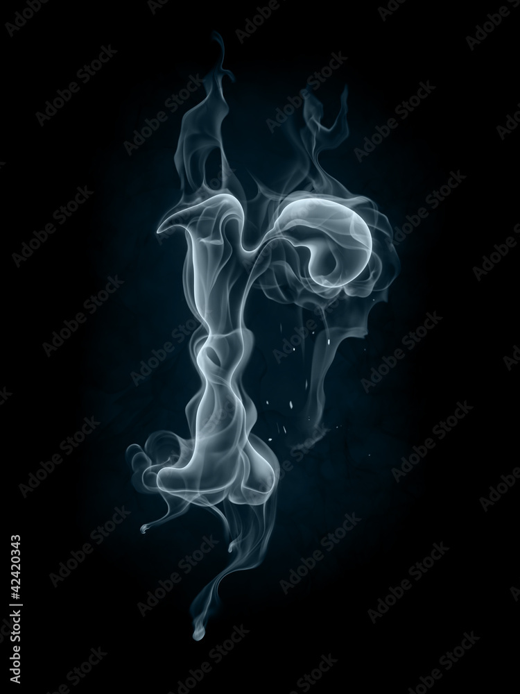 Smoke letter Stock Illustration | Adobe Stock