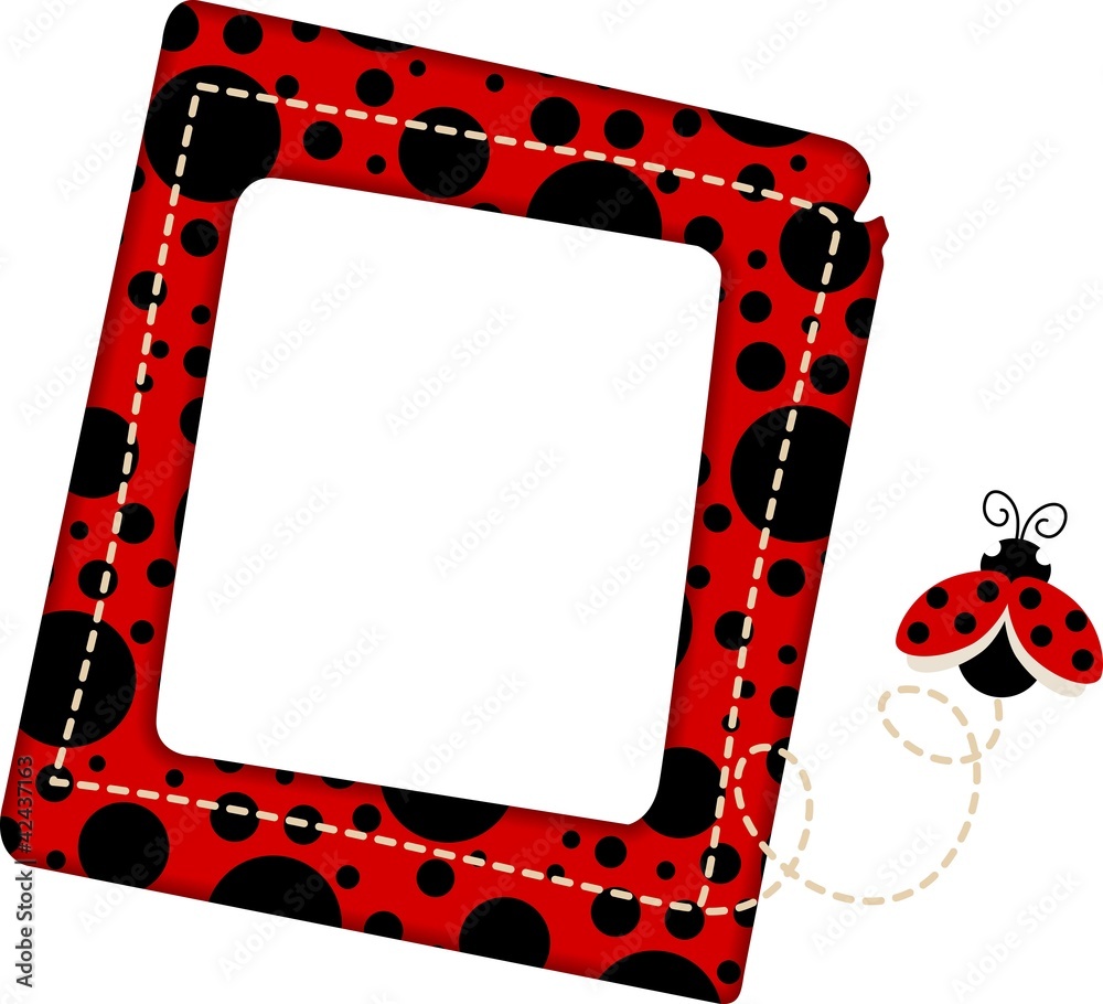 Ladybug Frame Stock 벡터 | Adobe Stock