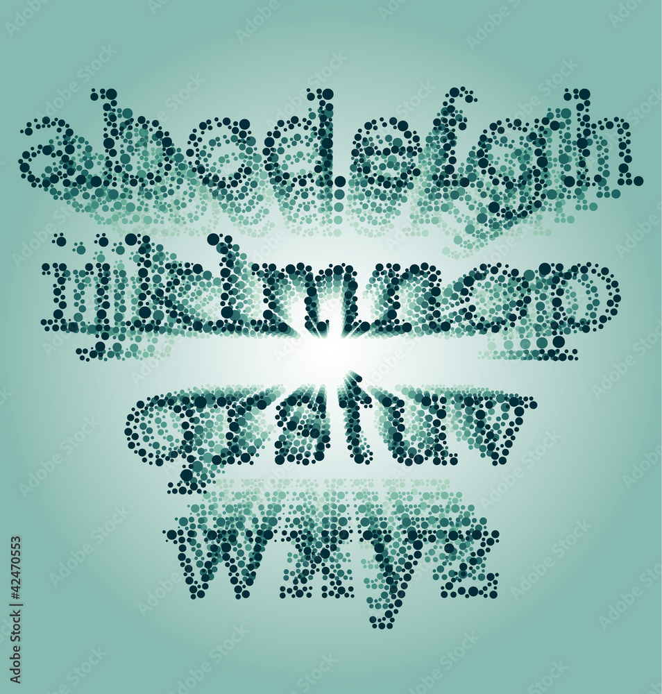 Colorblind Font Fading Into Background Stock Vector | Adobe Stock