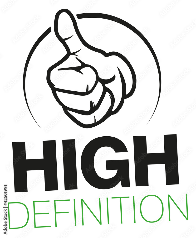 high definition beste qualtität Stock-Vektorgrafik | Adobe Stock