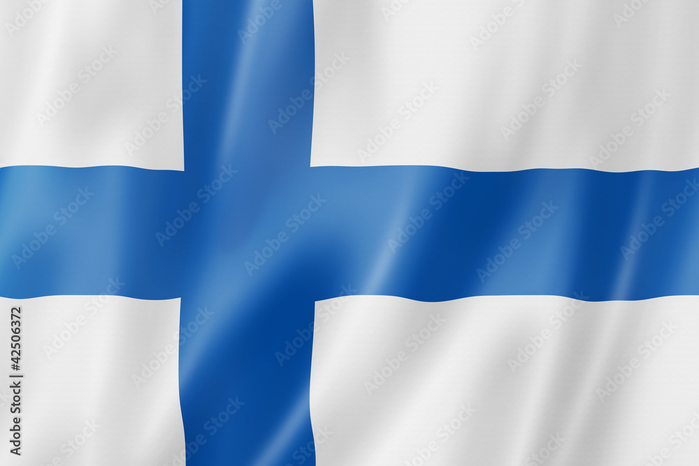 Finnish flag Stock Illustration | Adobe Stock