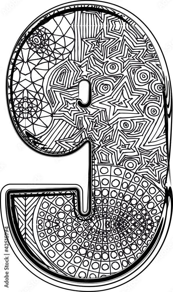 Fantasy font. Vector illustration Stock Vector | Adobe Stock