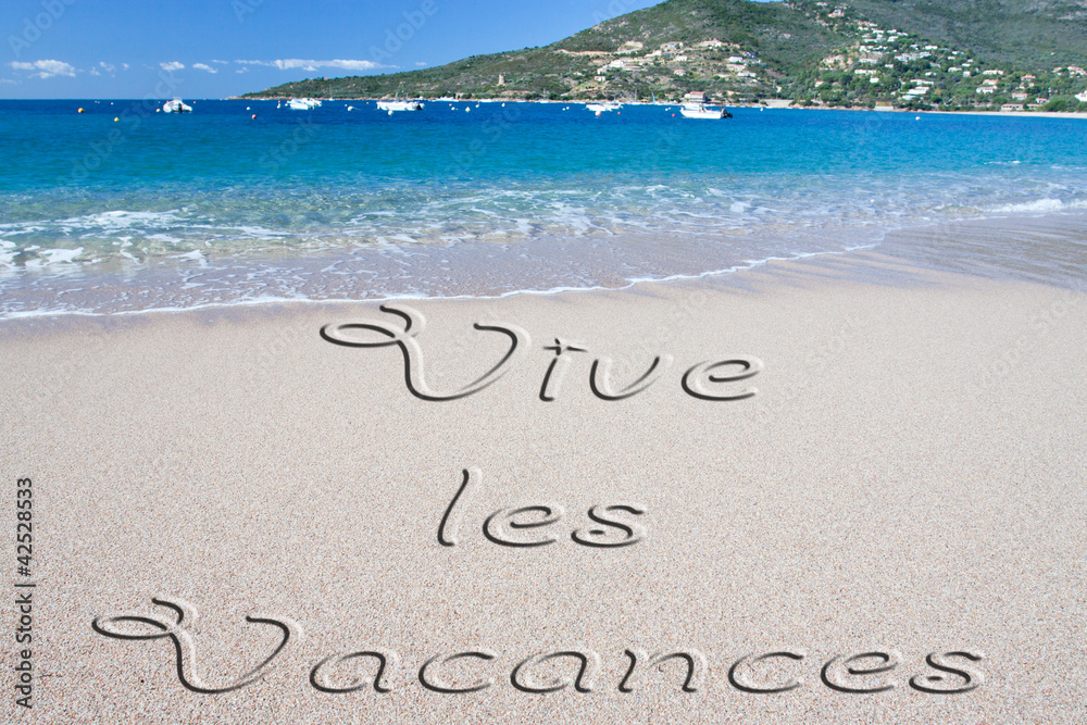 Vive les vacances Stock Photo | Adobe Stock