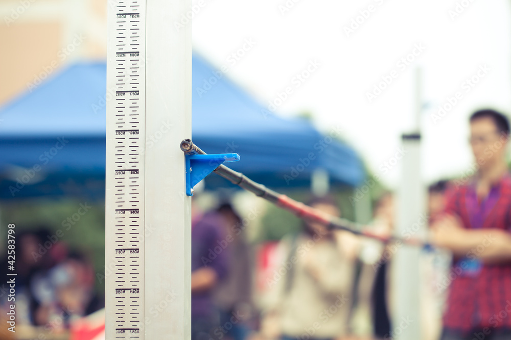 measuring the high jump athletics Stock Photo | Adobe Stock