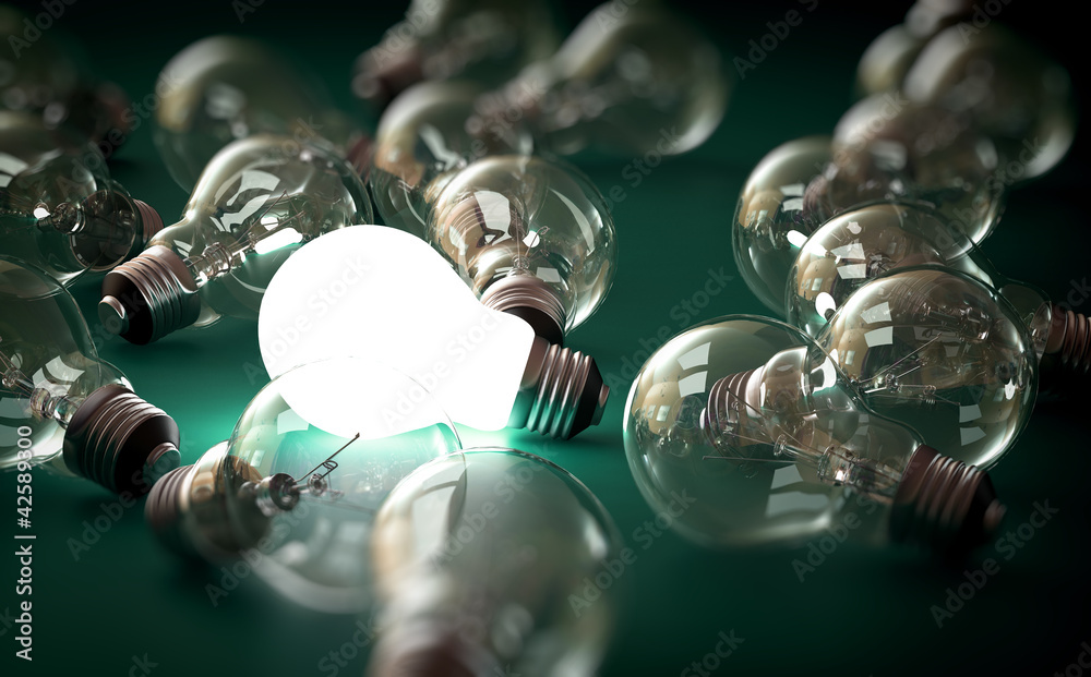 bright bulb Stock Illustration | Adobe Stock