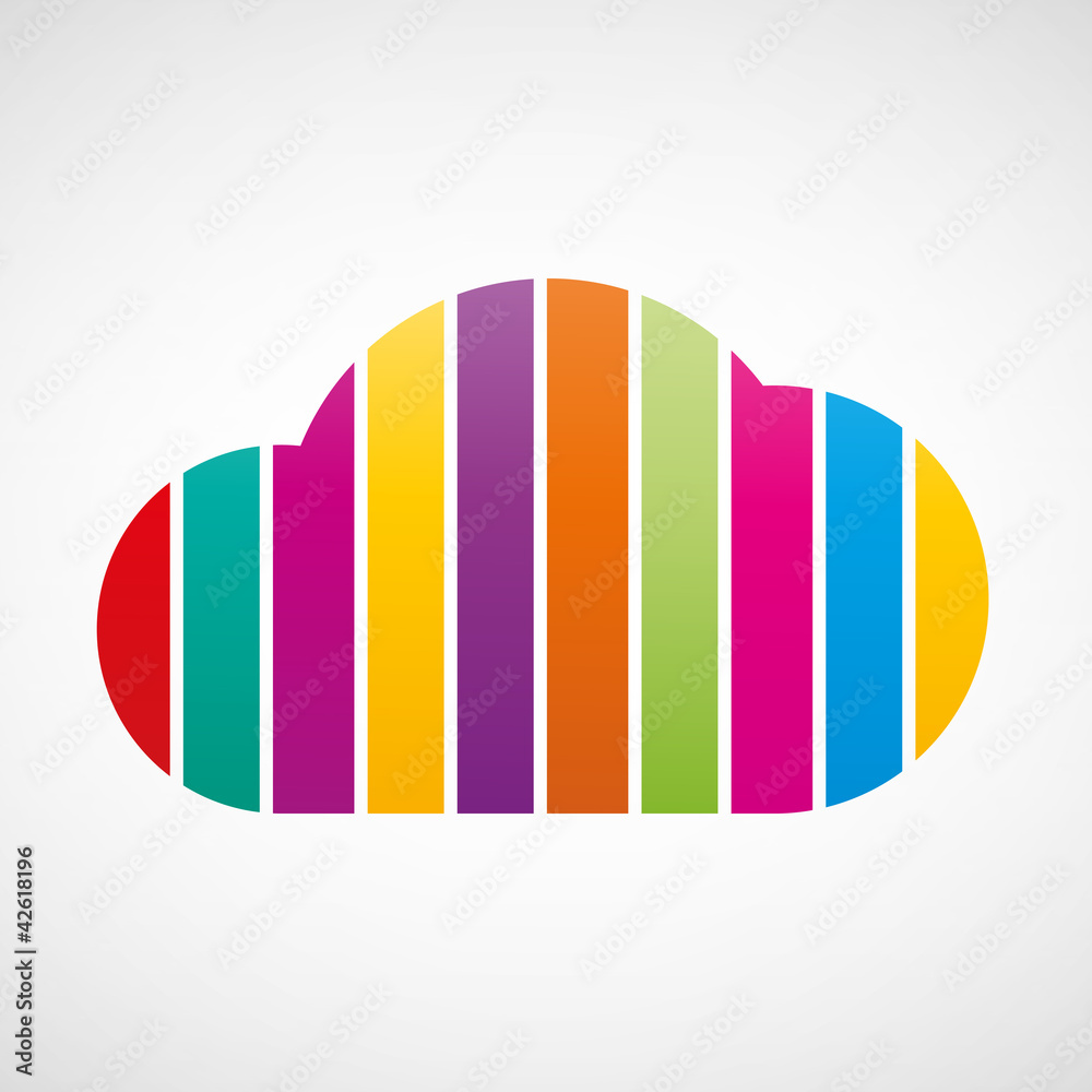 cloud computing Stock Vector | Adobe Stock