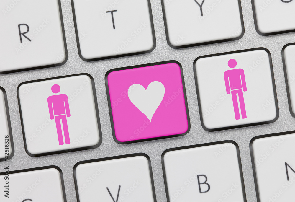 Gay love keyboard Stock Photo | Adobe Stock