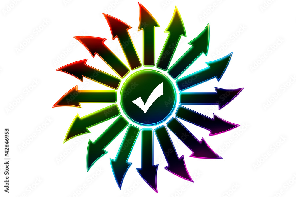 Flechas correcto Stock Illustration | Adobe Stock