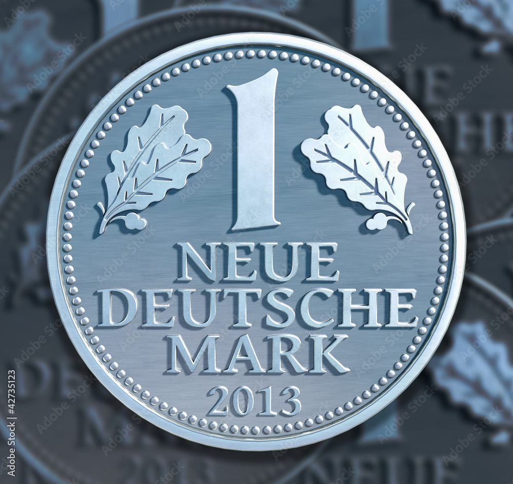 Neue D-Mark Stock-Illustration | Adobe Stock