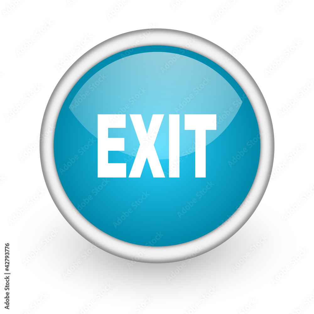 Exit Icon Blue