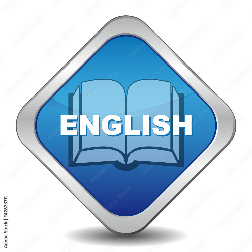 ENGLISH BOOK ICON Stock Vector | Adobe Stock