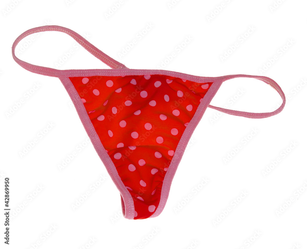 Sexy red thong g-string panties Stock Photo | Adobe Stock