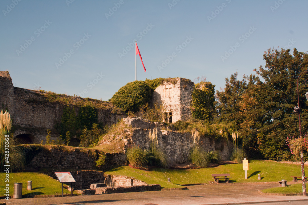 Fécamp. Les ruines du chateau ducal. Seine Maritime, Normandie Stock ...