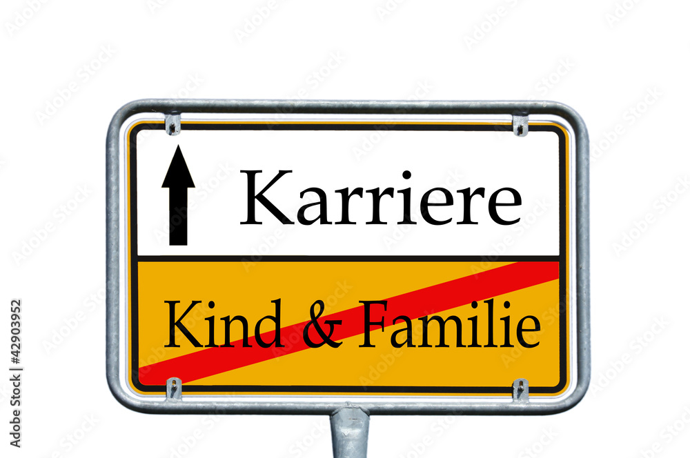 Schild - Kind und Familie / Karriere Stock Illustration | Adobe Stock